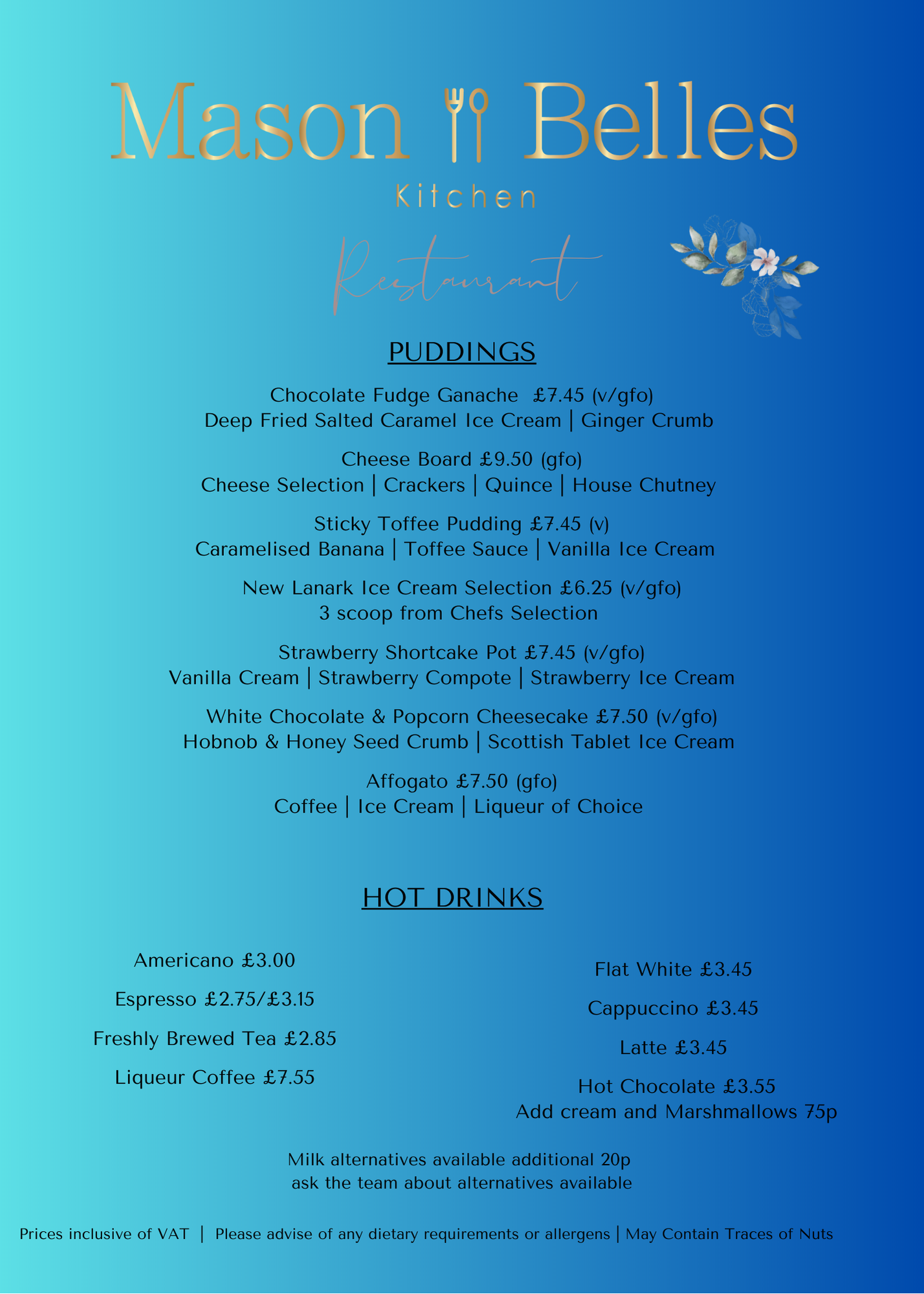 Mason Belles Kitchen Linlithgow Restaurant